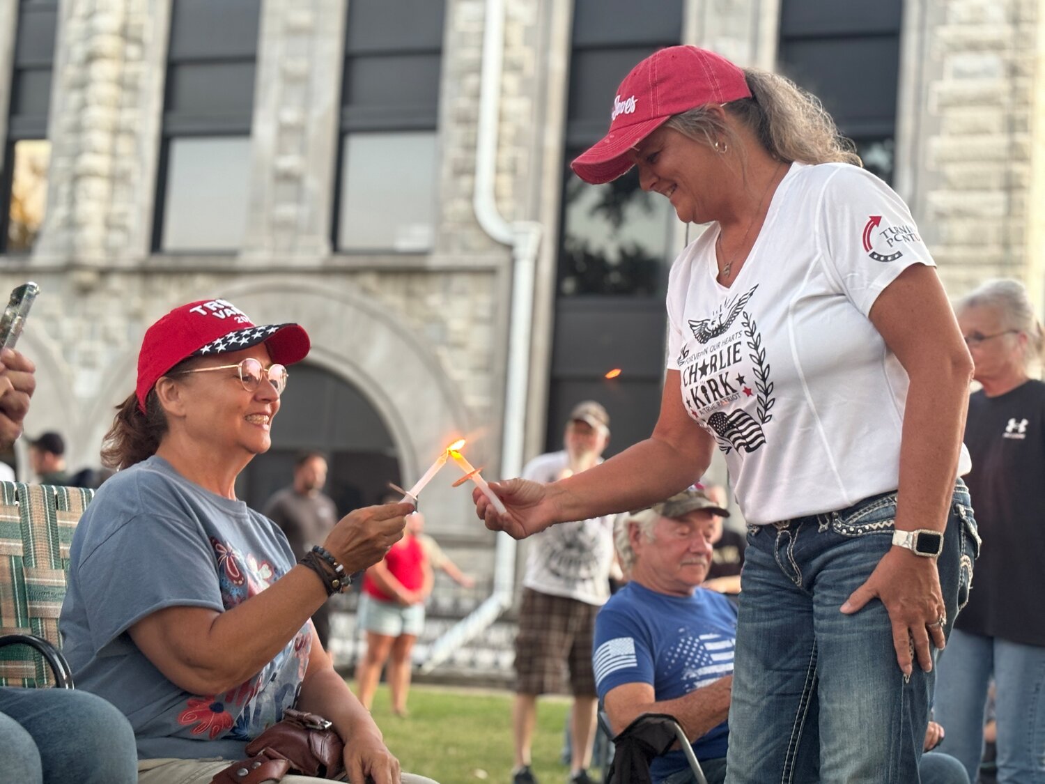 ‘He Believed In Truth’: Charlie Kirk Vigil Brings Large Crowd To Square ...