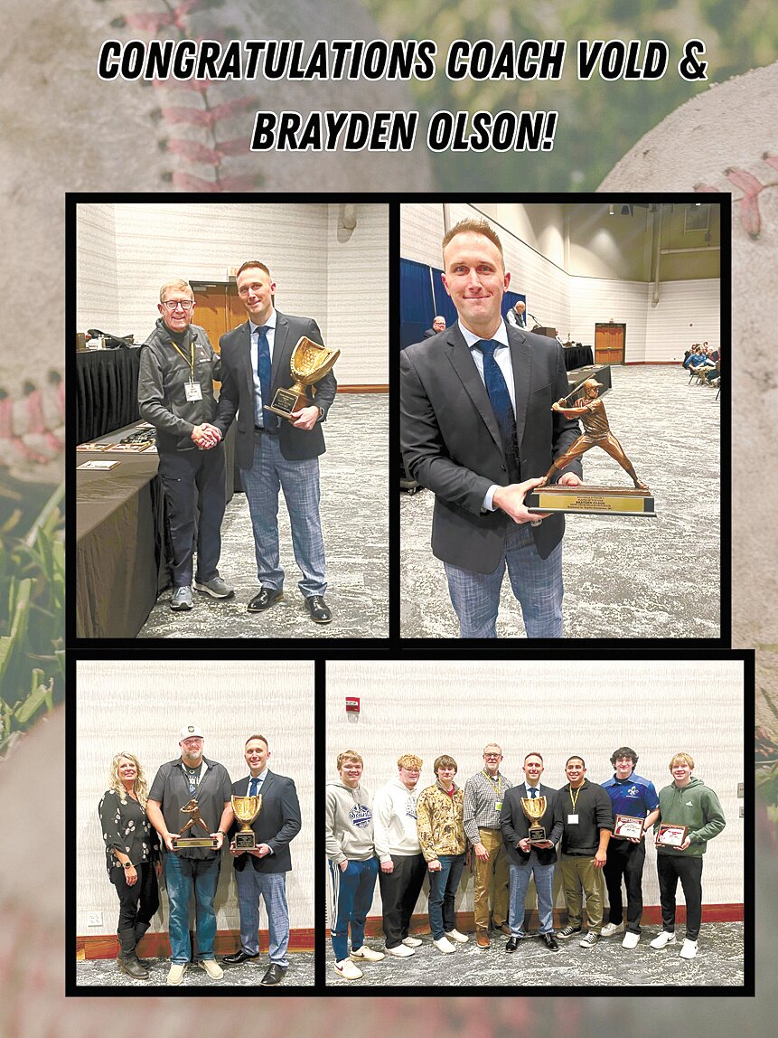 SCF Coach Matt Vold receives award - Inter-County Leader