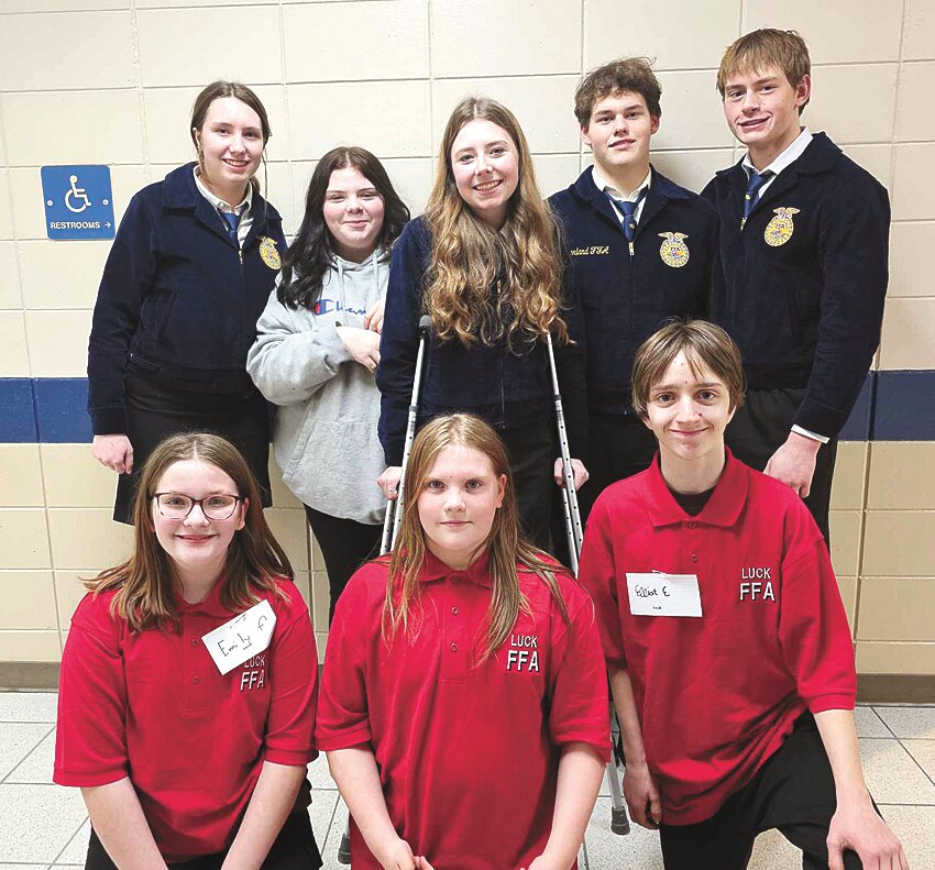 Luck FFA participates in speaking contest - Inter-County Leader