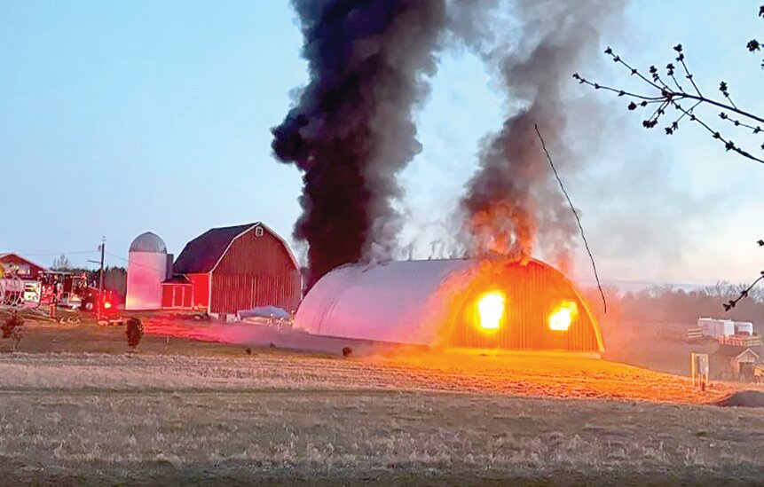 Fire crews respond to barn fire near Amery - Inter-County Leader
