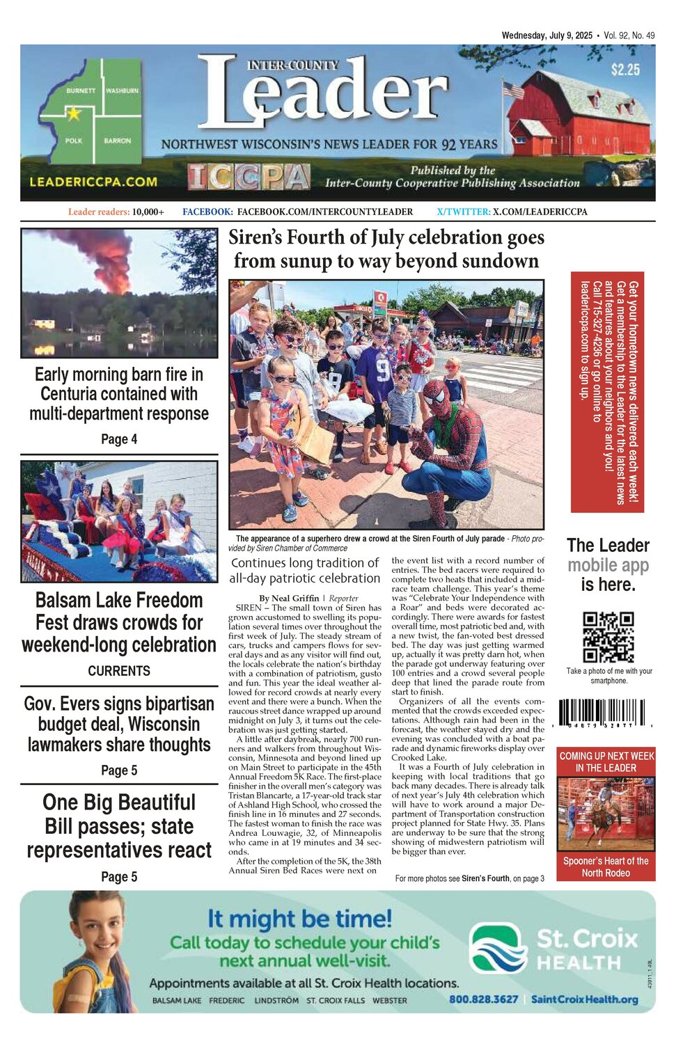 Leader • July 9, 2025 - Inter-County Leader