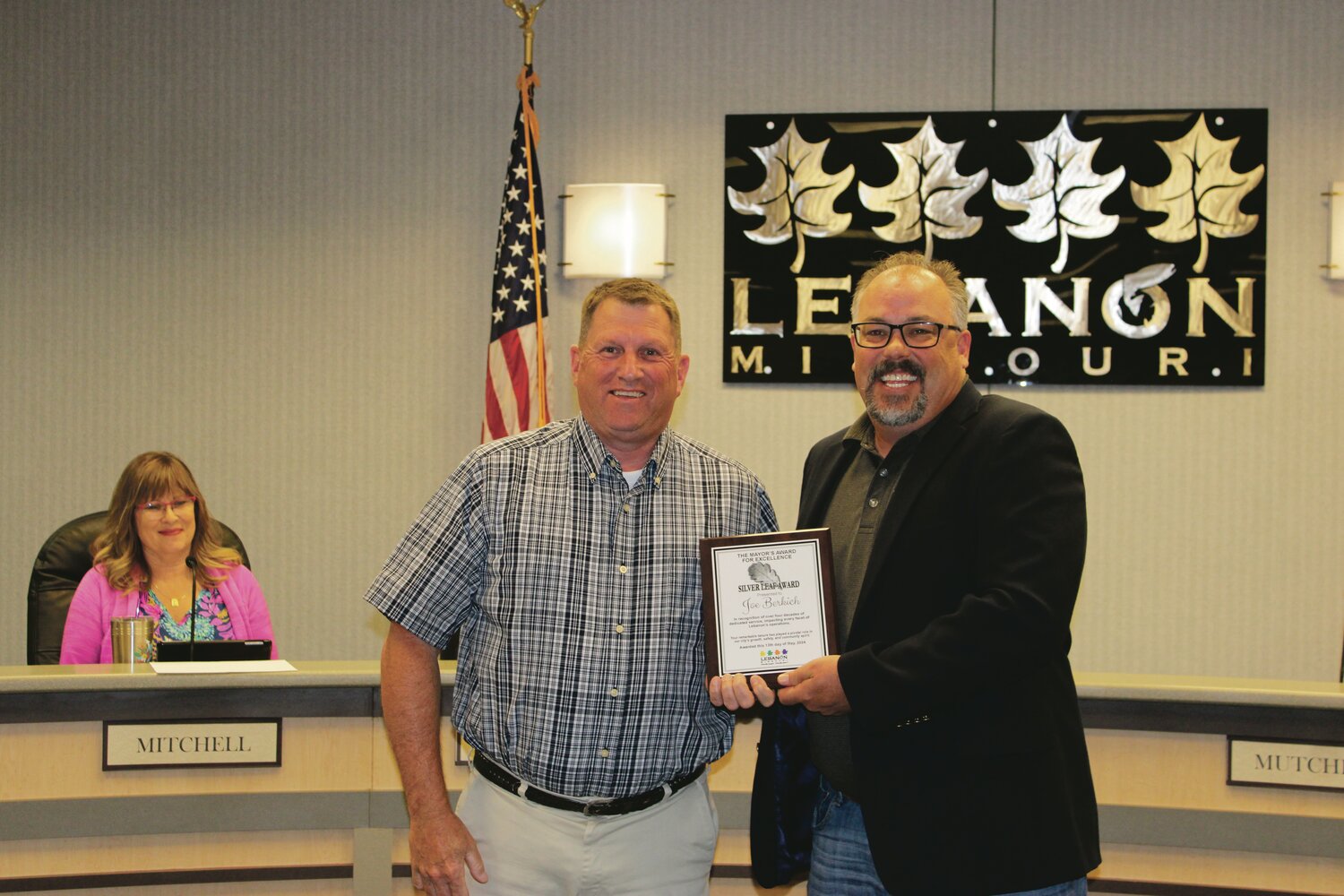 City recognizes Berkich for four decades of service | Laclede County Record