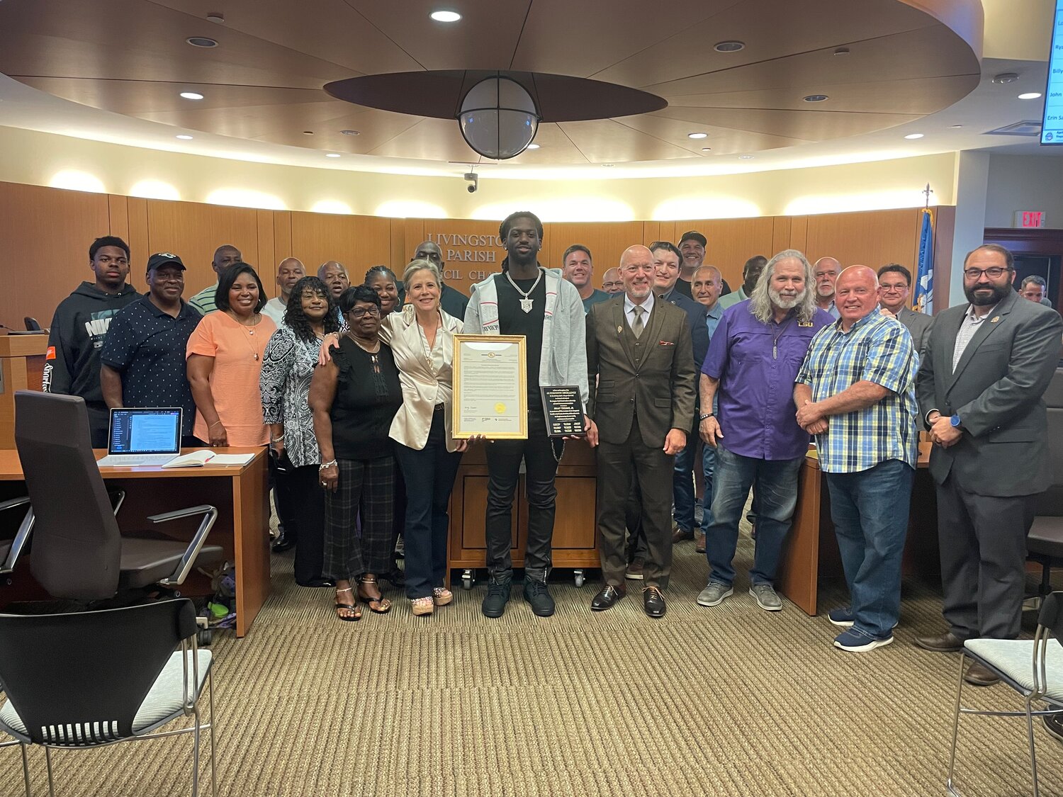 Livingston Parish Council honors hometown NFL star Brian Thomas Jr ...