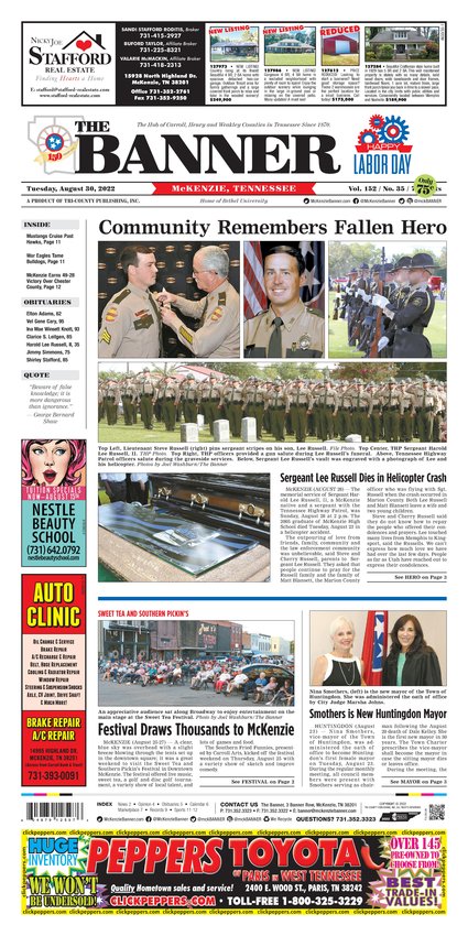 McKenzie Banner August 30, 2022 | The Mckenzie Banner