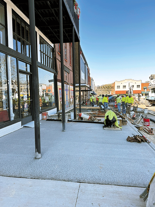 Construction Continues in Downtown McKenzie | The Mckenzie Banner