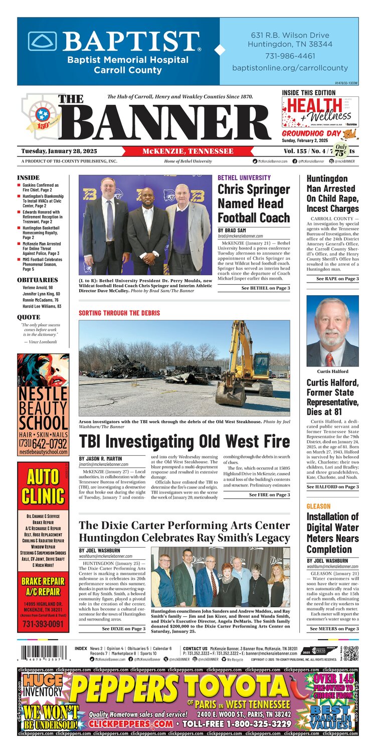 McKenzie Banner January 28, 2025 | The Mckenzie Banner