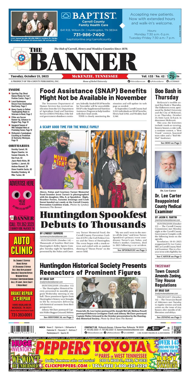 McKenzie Banner October 21, 2025 | The Mckenzie Banner