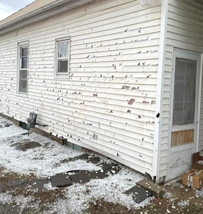HAIL NO: Spring Storm pounds Dunlap on April 15 | Missouri Valley Times ...