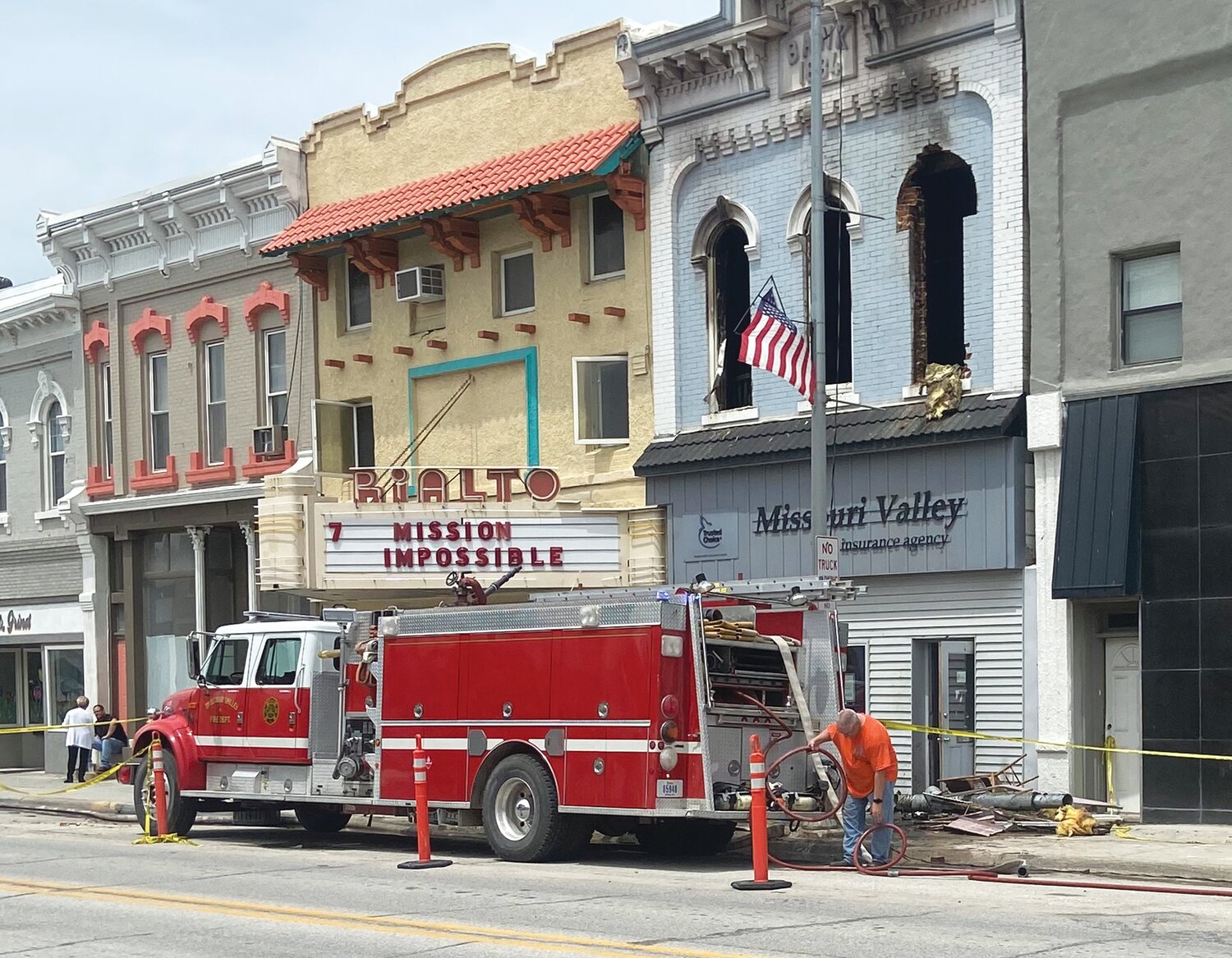 Multiple agencies respond to Main Street fire | Missouri Valley Times News