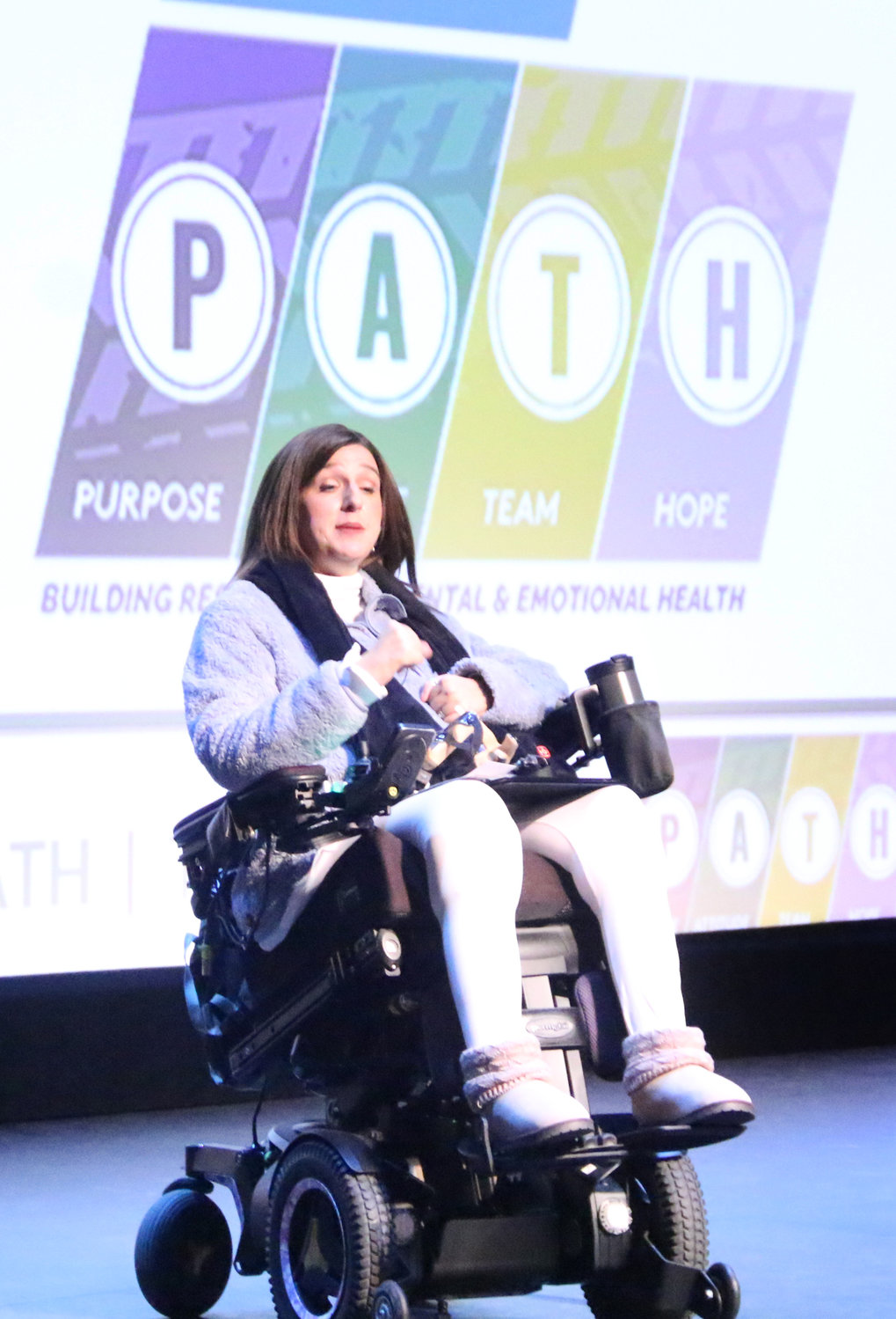 Tasha Schuh shows students a path to triumph over tragedy | North Scott ...