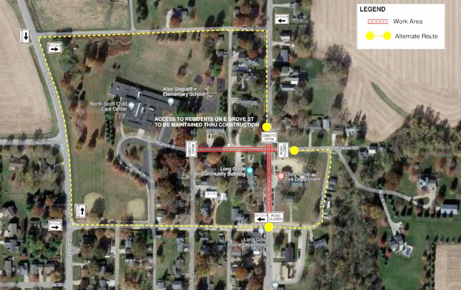 Long Grove work will close part of First Street | North Scott Press