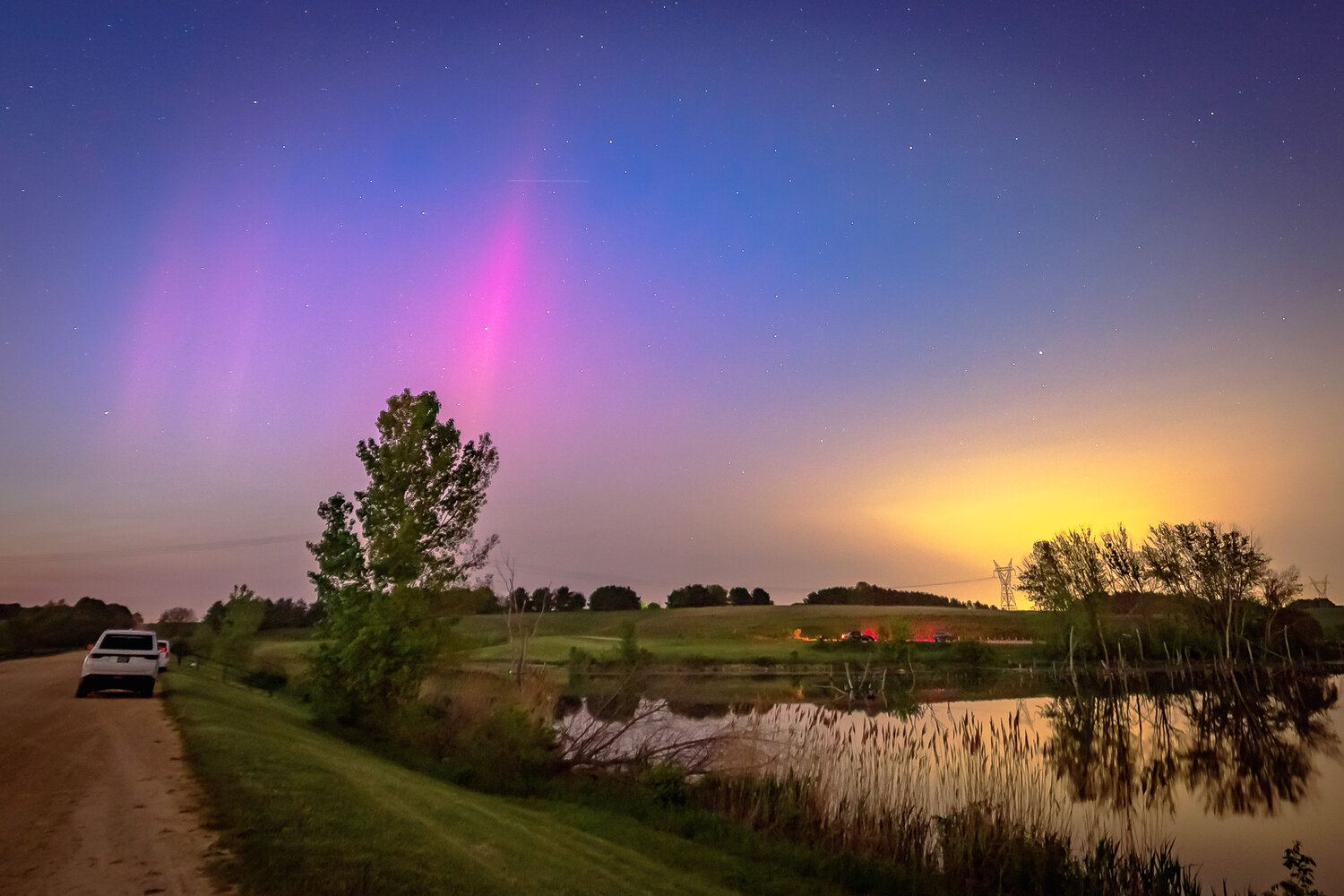 Northern lights over Lost Grove Lake | North Scott Press