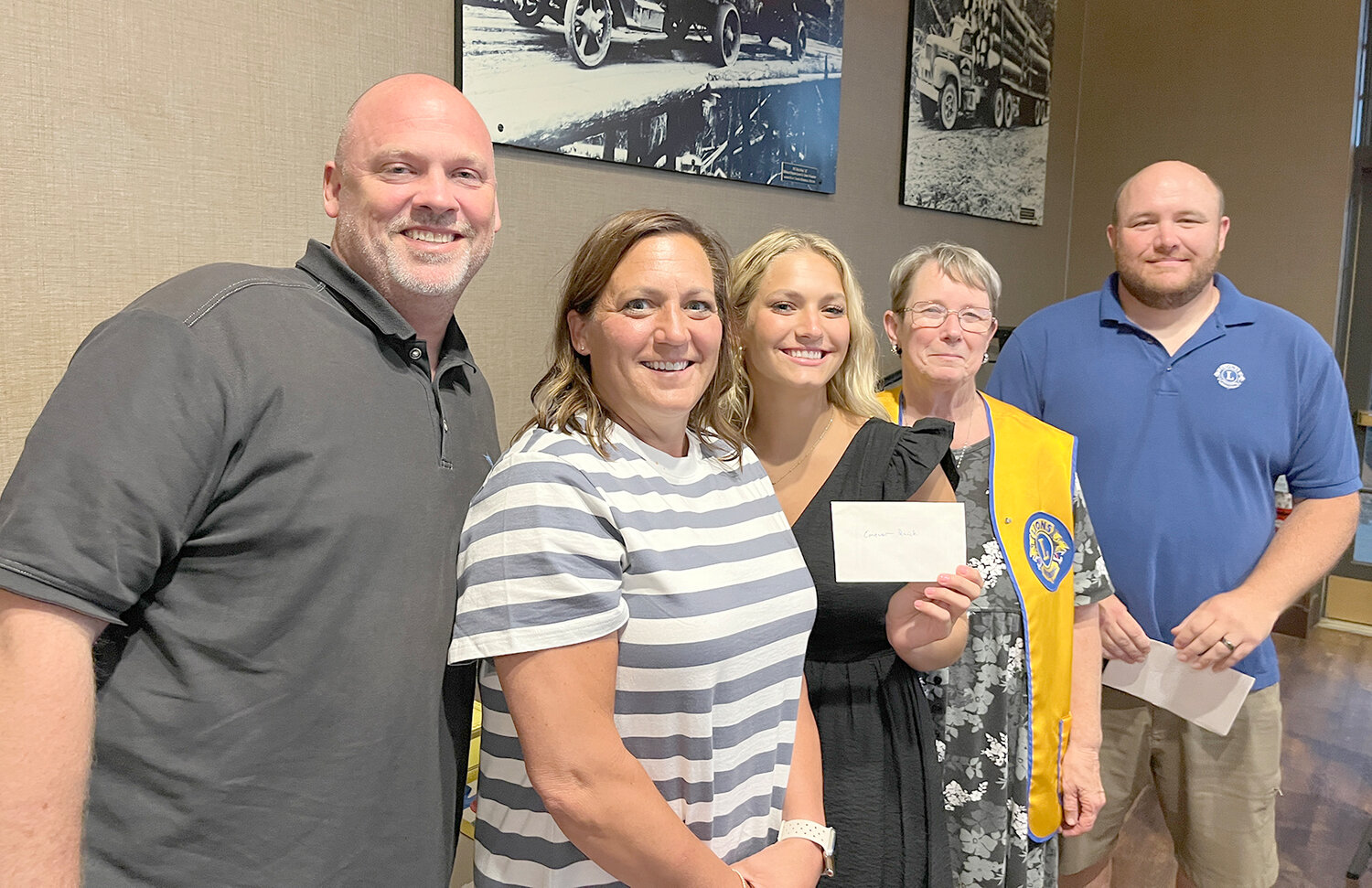 Walcott Lions award scholarship, welcome new officers | North Scott Press