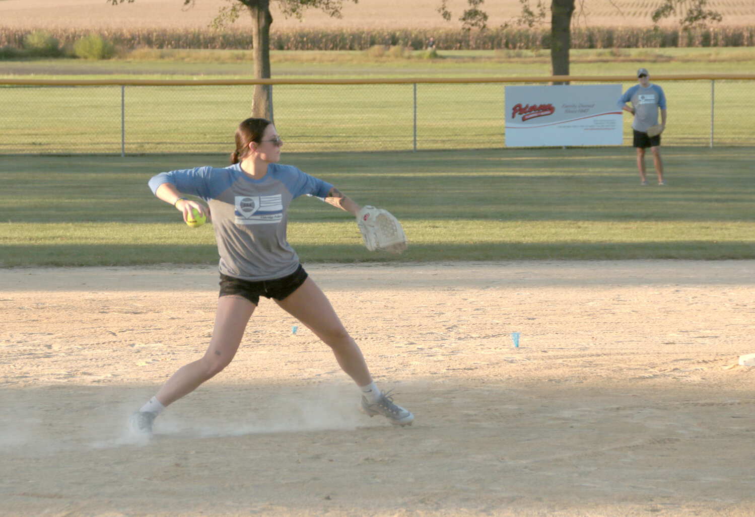 Eldridge first responders lighten up the diamond | North Scott Press