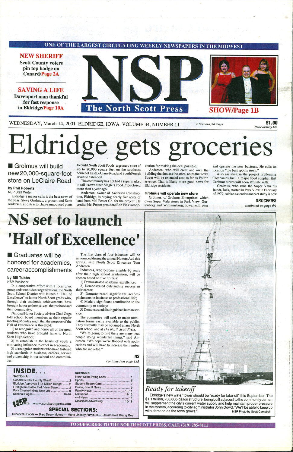 2001: New grocery store announced for Eldridge | North Scott Press