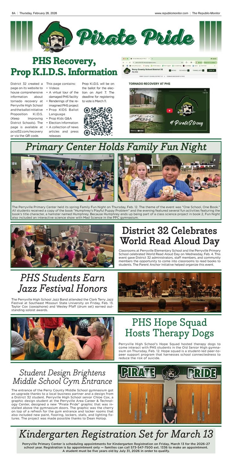 Pirate Pride | Thursday, February 26, 2026 | Perryville Republic Monitor