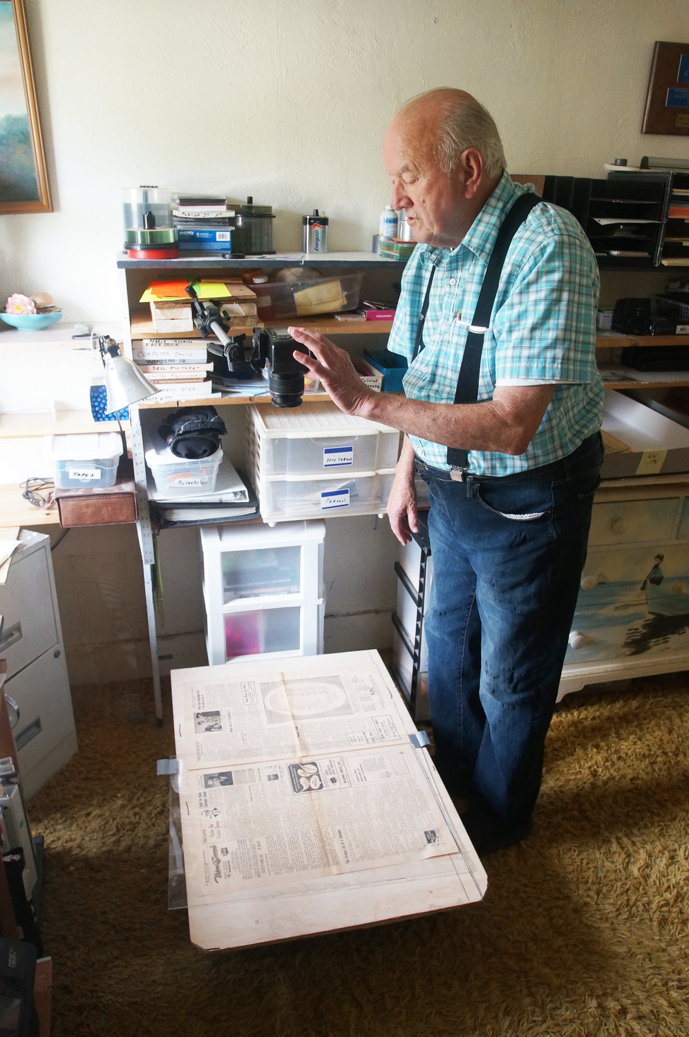 History enthusiast preserves old issues of the Blaine Journal newspaper ...