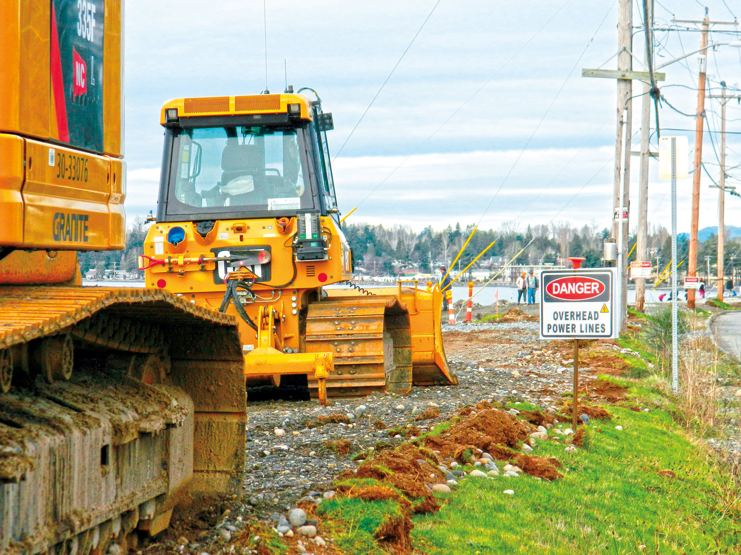 Starting off 2020, Birch Bay berm project gets underway | The Northern ...