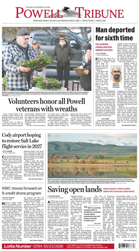 E-Editions | Powell Tribune
