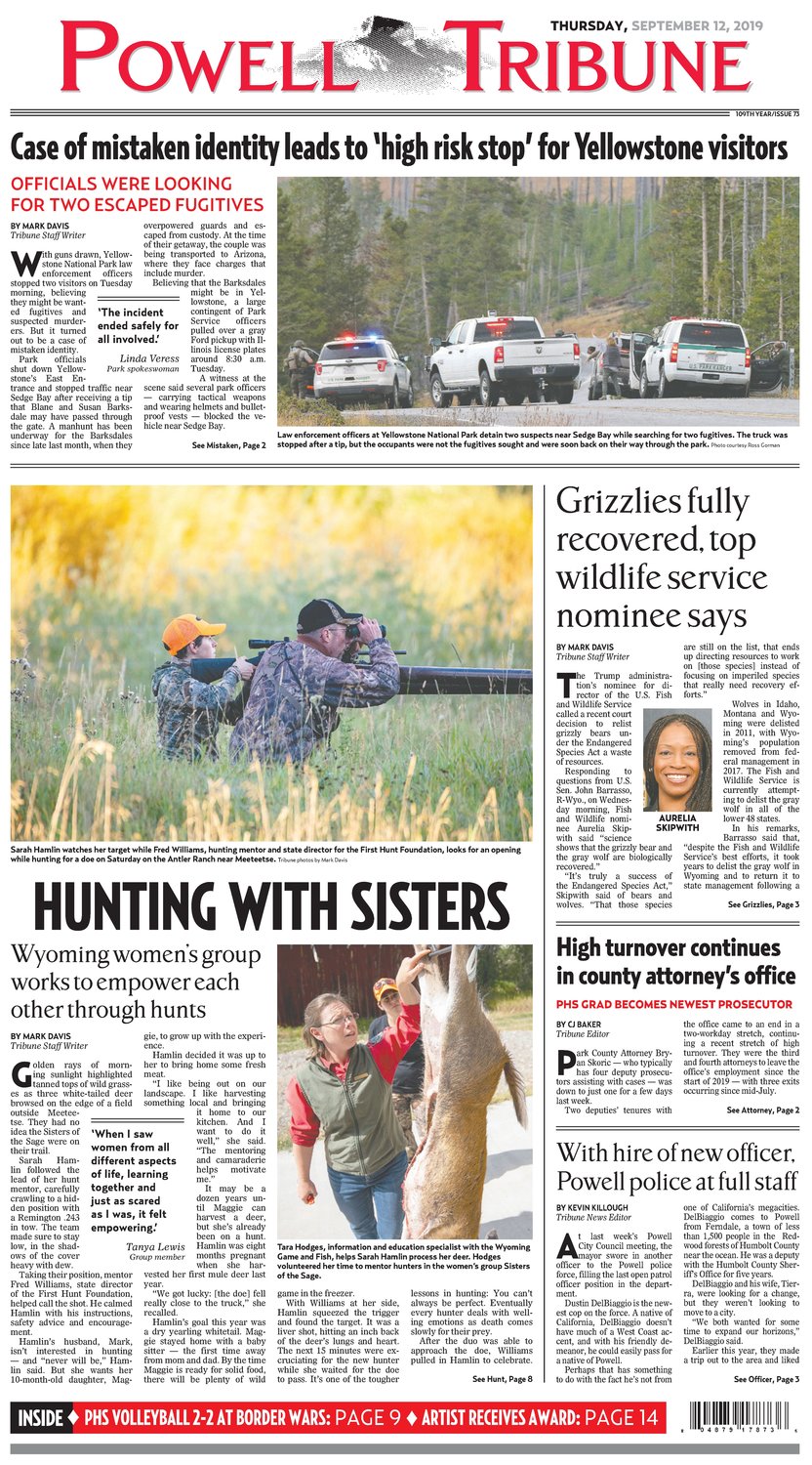 Powell Tribune September 12, 2019 | Powell Tribune