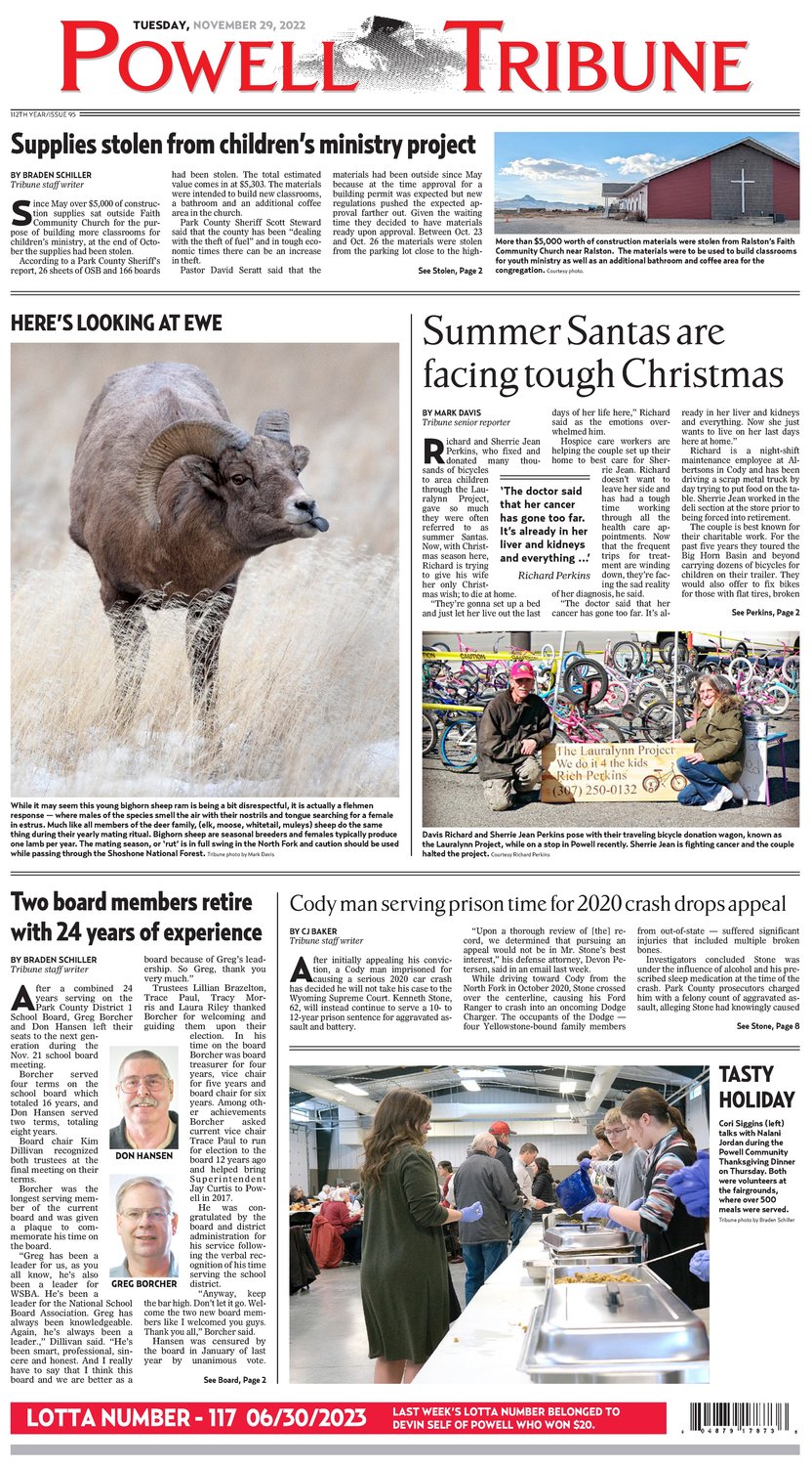Powell Tribune November 29, 2022 | Powell Tribune
