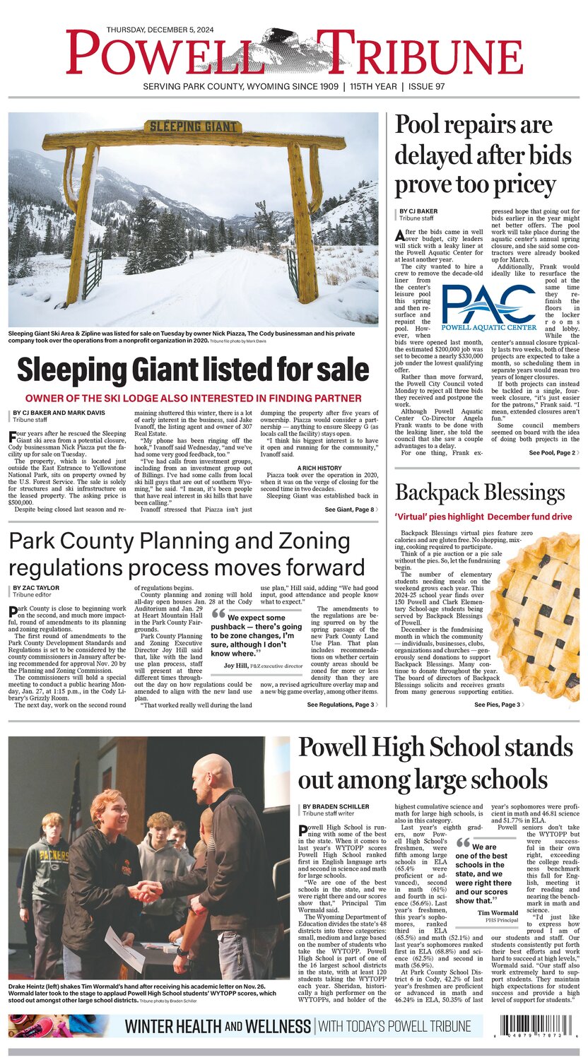 E-Editions | Powell Tribune
