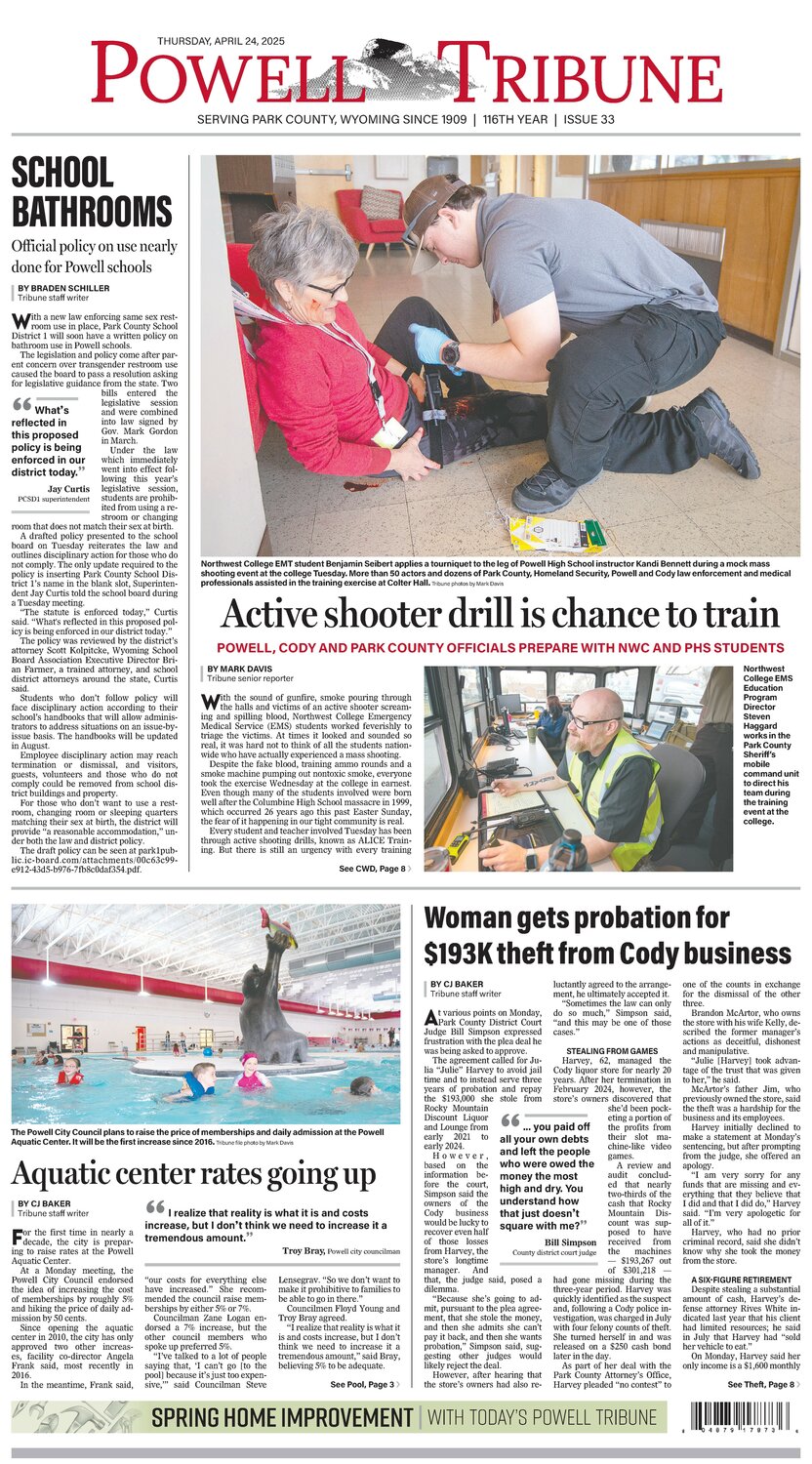 Powell Tribune April 24, 2025 | Powell Tribune