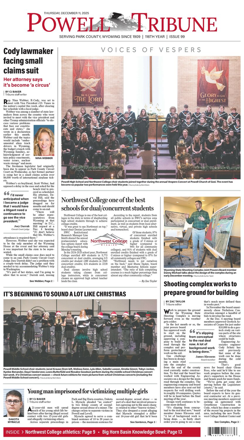 December 11, 2025 Edition | Powell Tribune