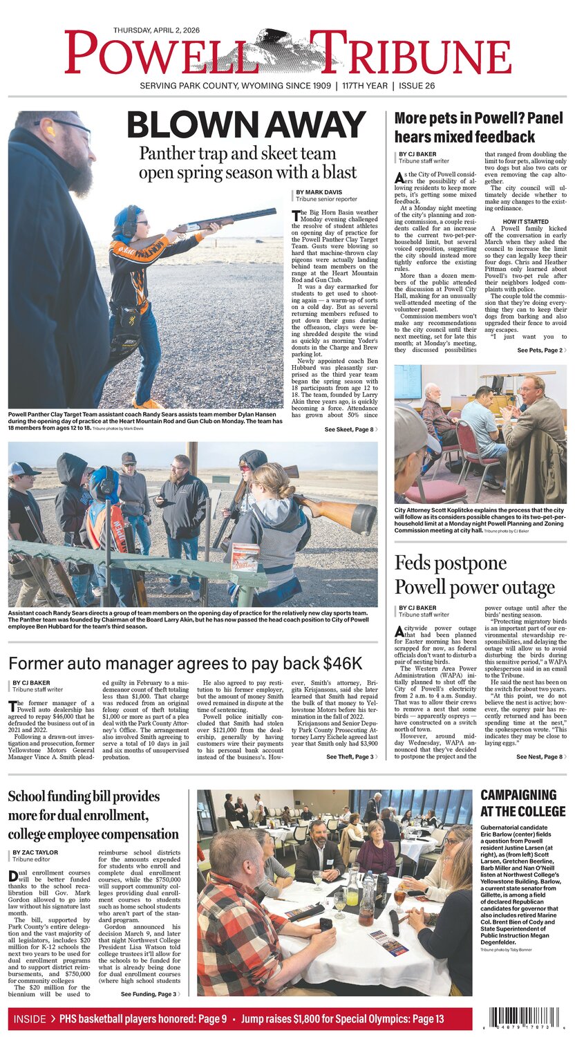 E-Editions | Powell Tribune