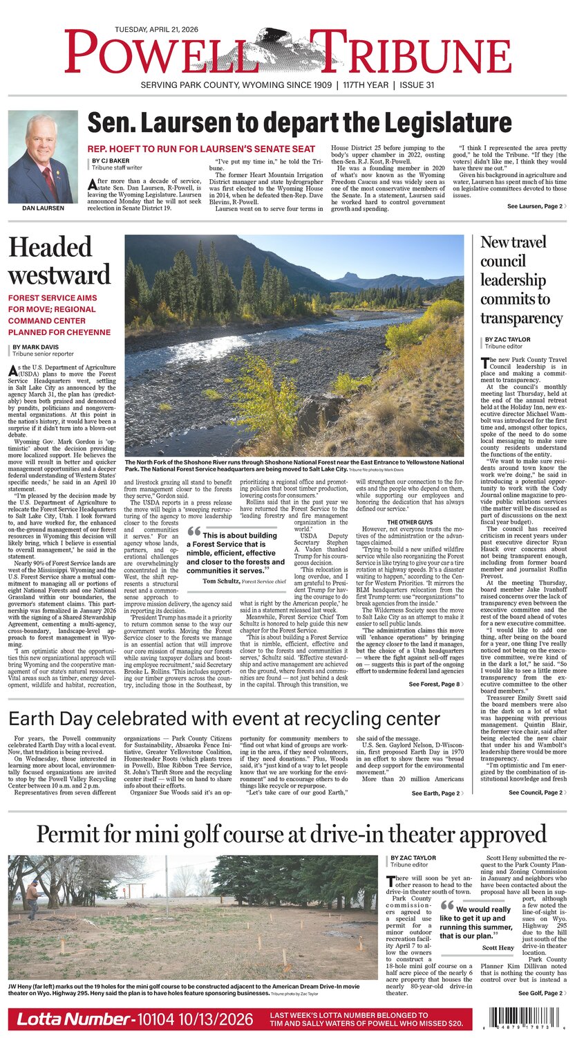 E-Editions | Powell Tribune