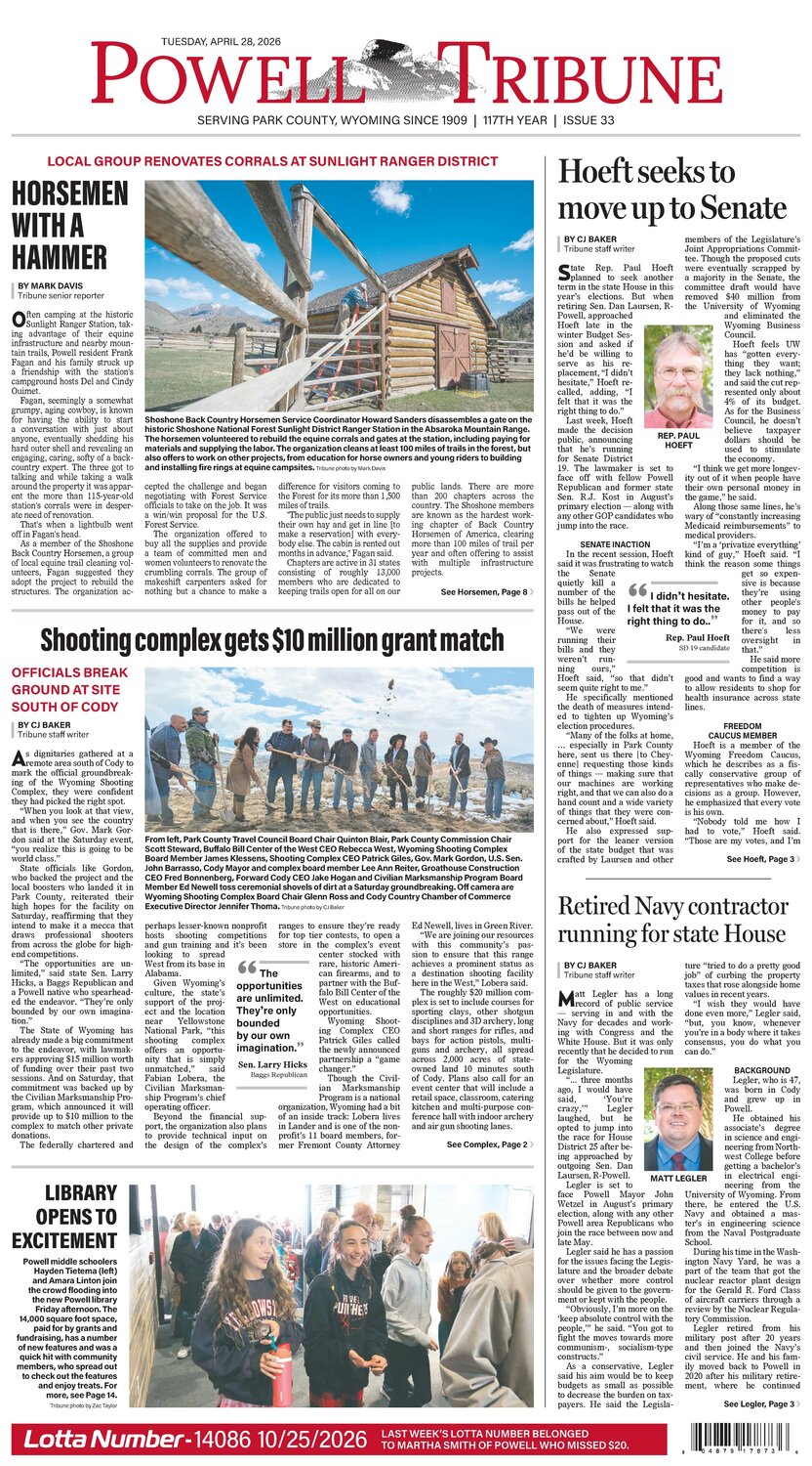 E-Editions | Powell Tribune