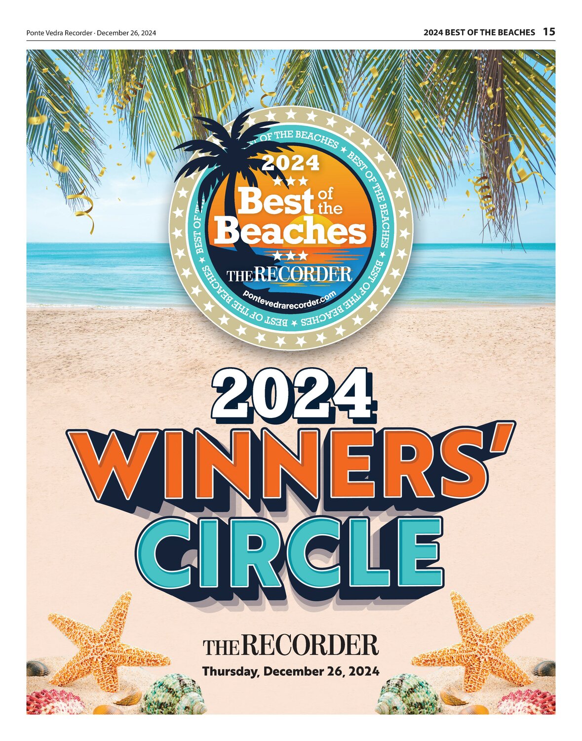 2024 Best of the Beaches Winners' Circle - The Ponte Vedra Recorder