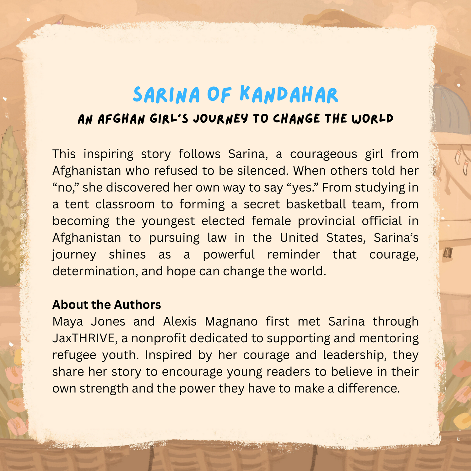 JaxTHRIVE authors pen true story of courageous Afghan girl - The Ponte ...