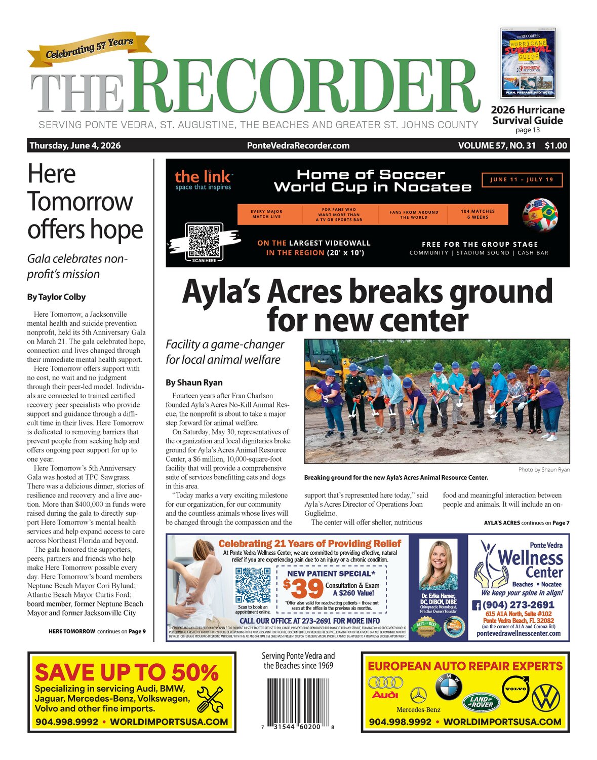 The Recorder - June 4, 2026 - The Ponte Vedra Recorder