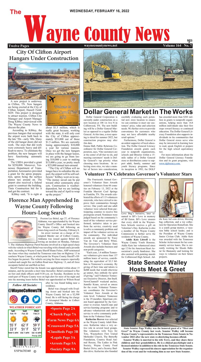 Wayne County News - e-edition-2-16-22 - Wayne County News