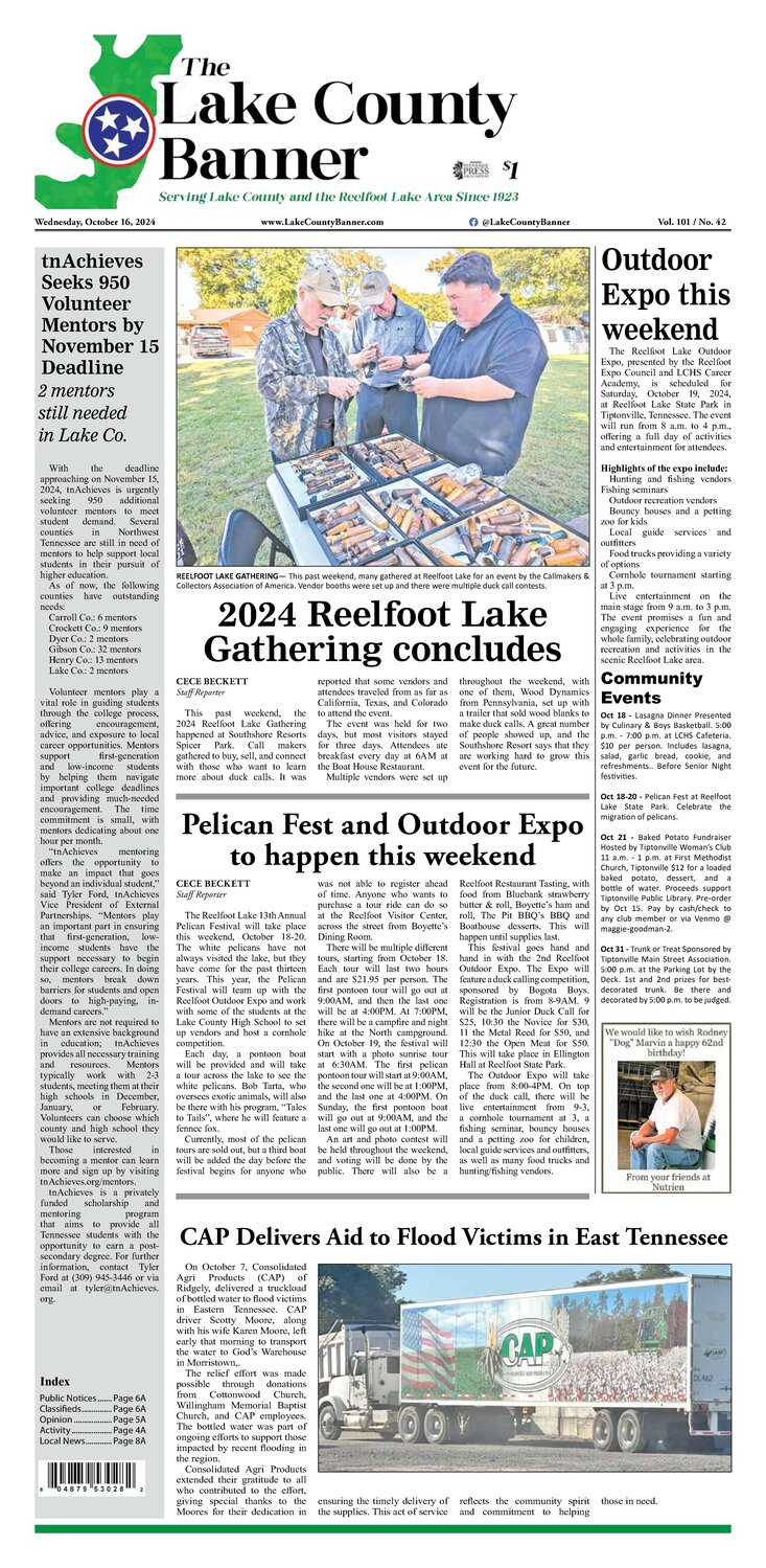 Lake Co. Banner E-edition 10-17-2024 - Lake County Banner