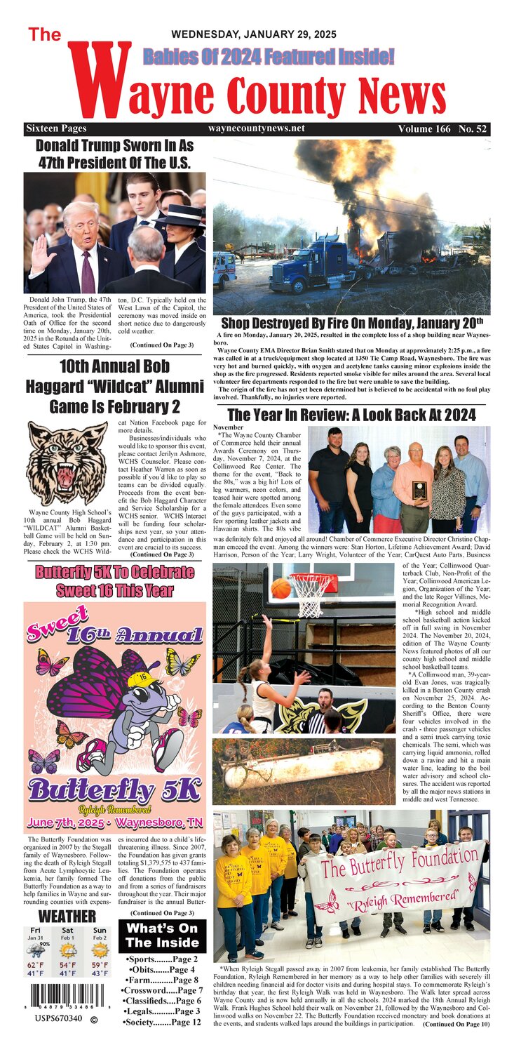 The Wayne County News January 29, 2025 - Wayne County News