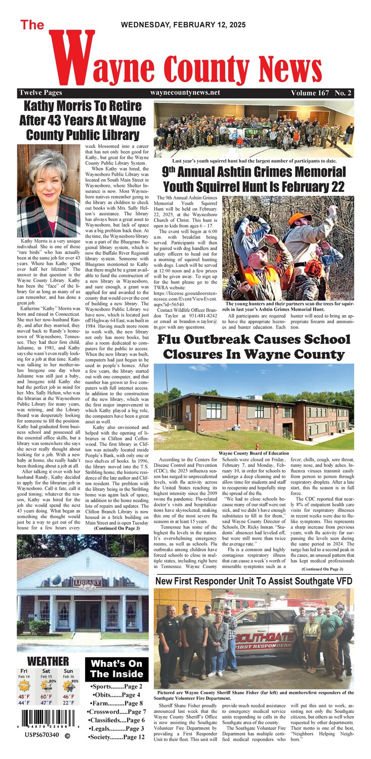 The Wayne County News February 12, 2025 - Wayne County News