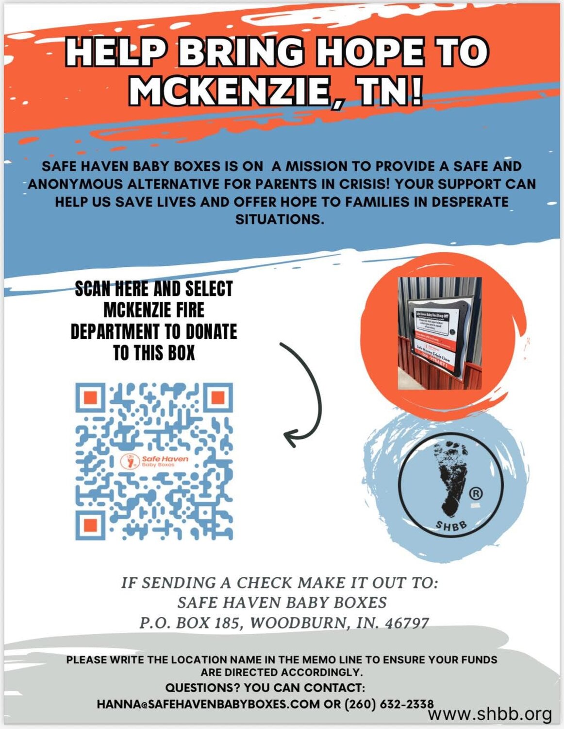 McKenzie Fire and Rescue Launches Fundraiser for Safe Haven Baby ...