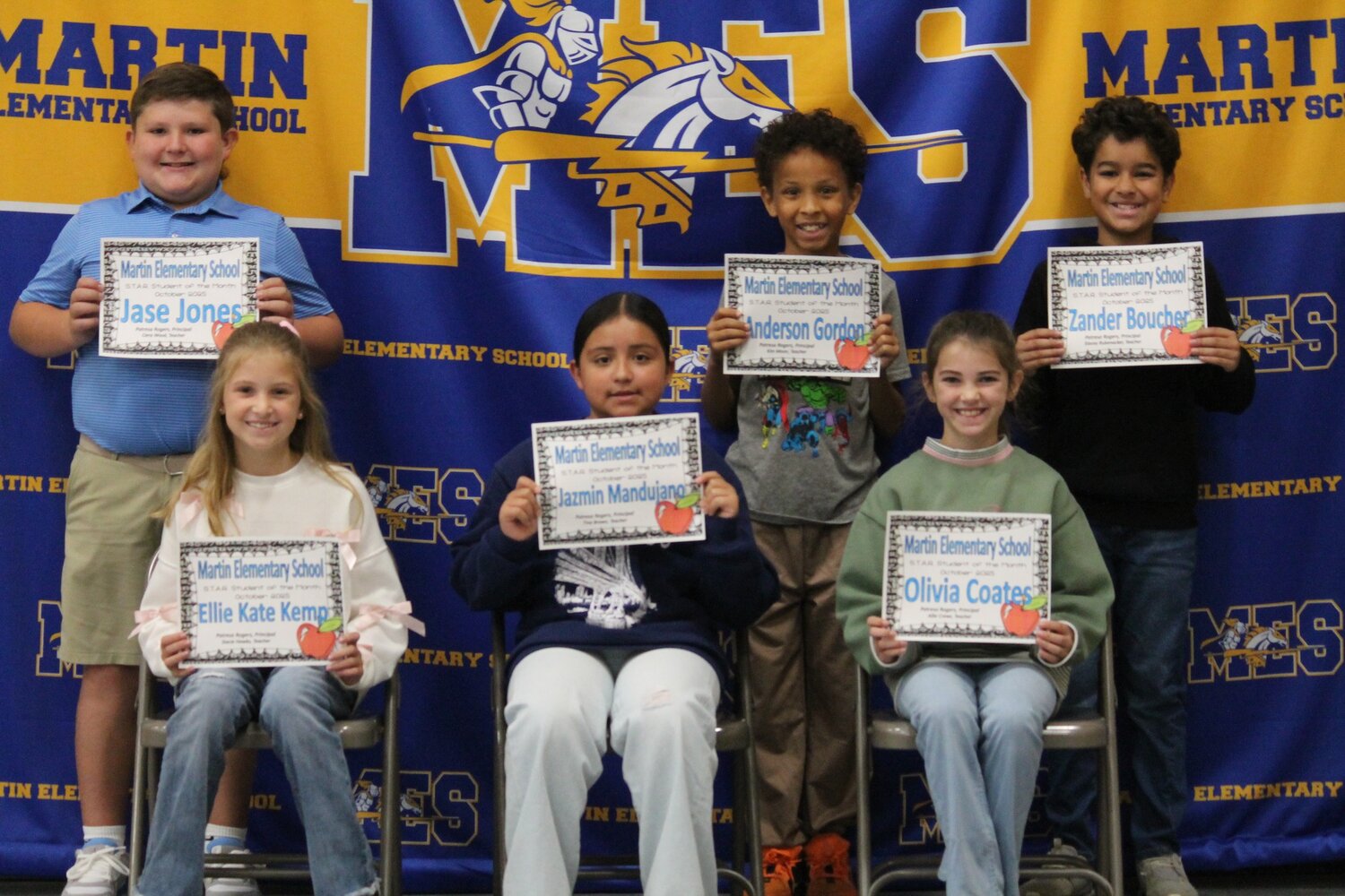 Martin Primary School's October 4th Grade Students of the Month - The ...