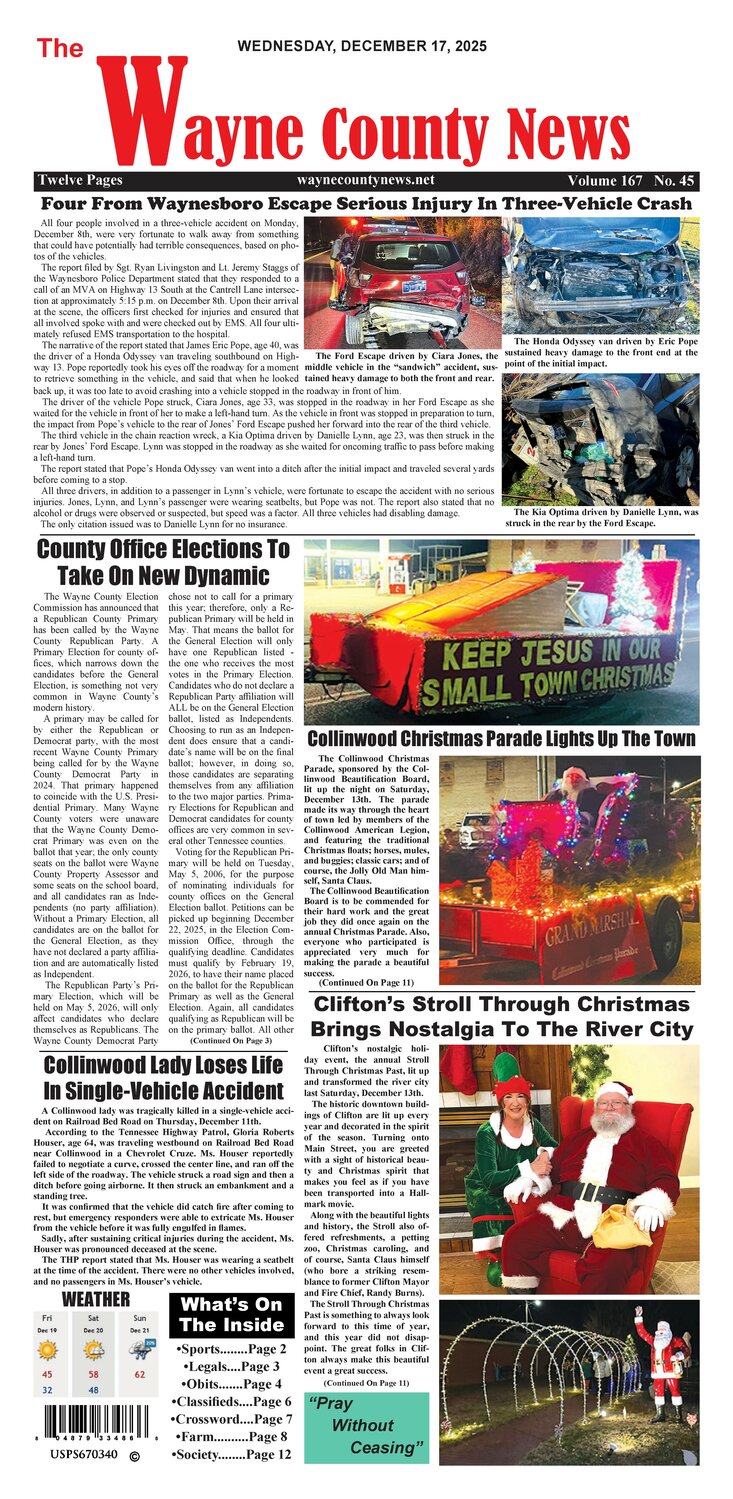 E-Editions - Wayne County News