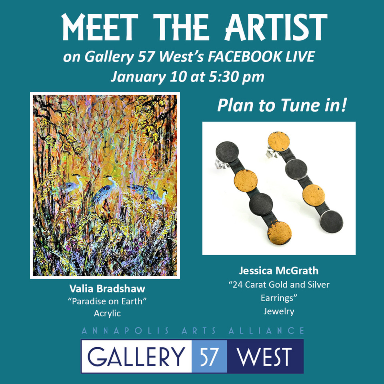 Meet the Artists at Gallery 57 west - Valia Bradshaw & Jessica McGrath ...